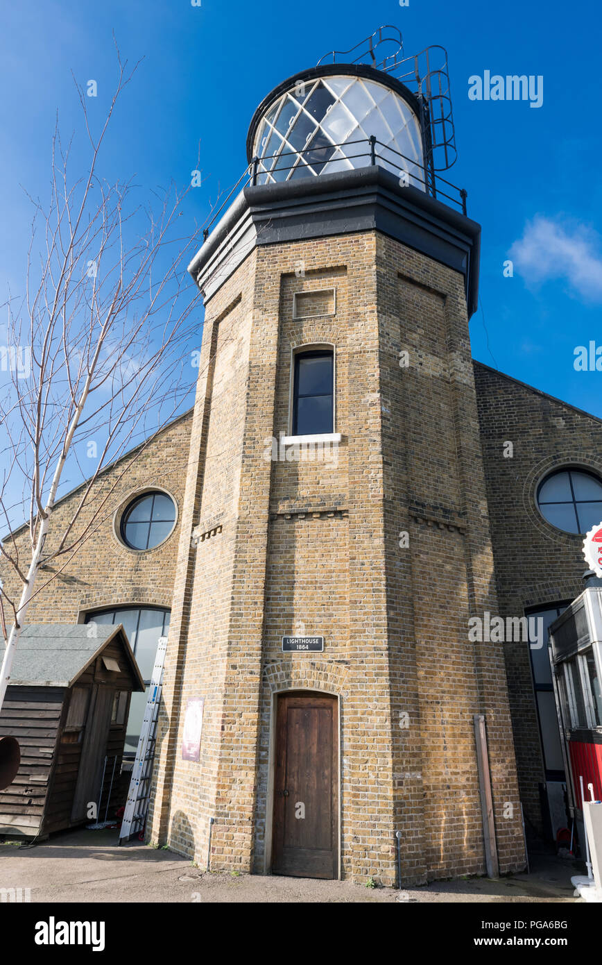 Trinity Buoy Wharf Lighthouse, London Stock Photo - Alamy