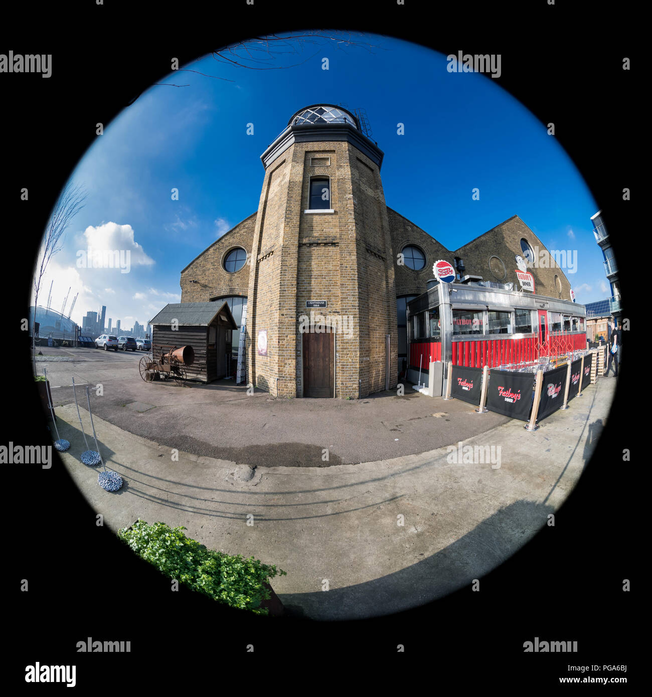 Trinity Buoy Wharf Lighthouse, London Stock Photo - Alamy
