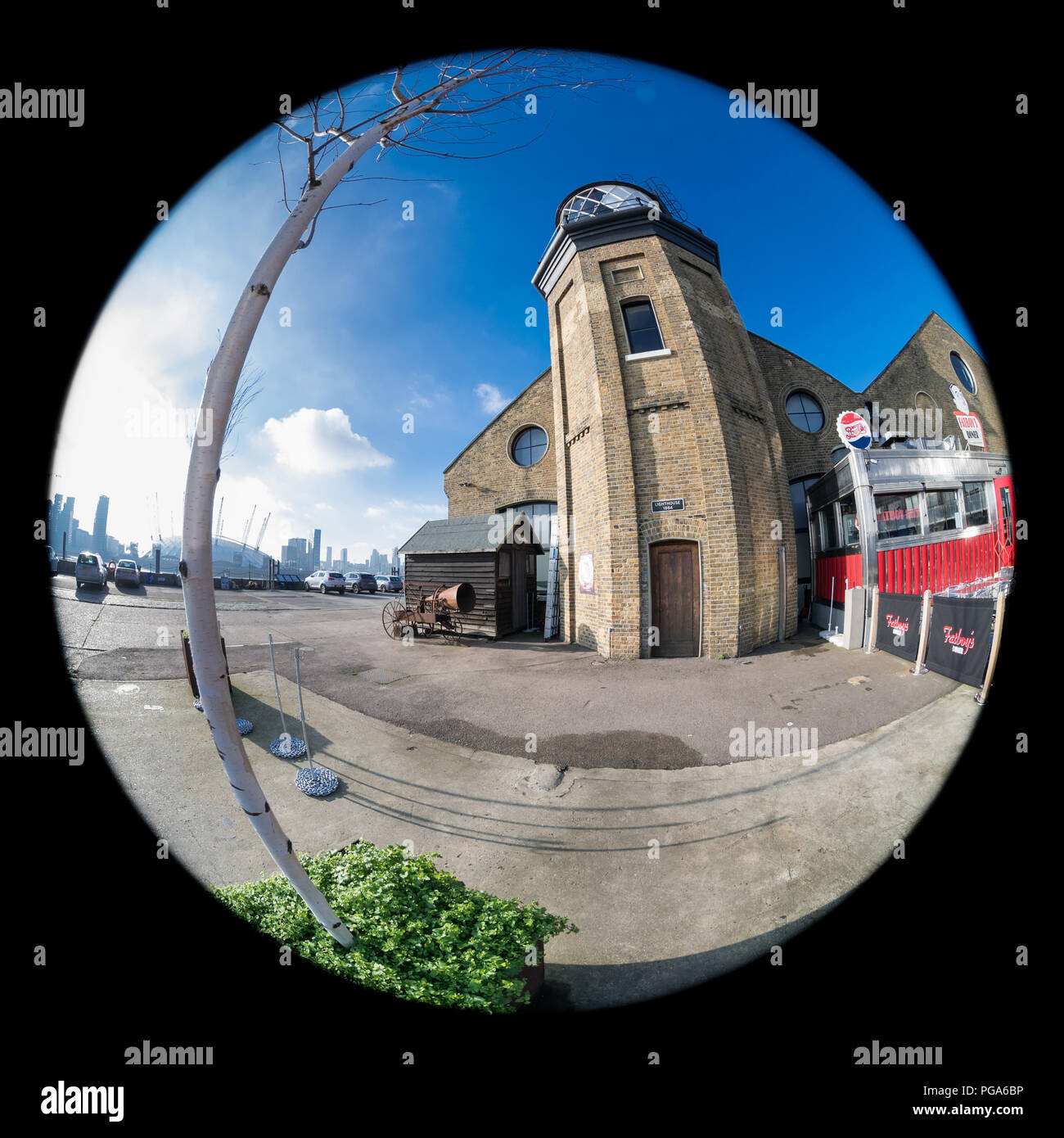 Trinity Buoy Wharf Lighthouse, London Stock Photo - Alamy