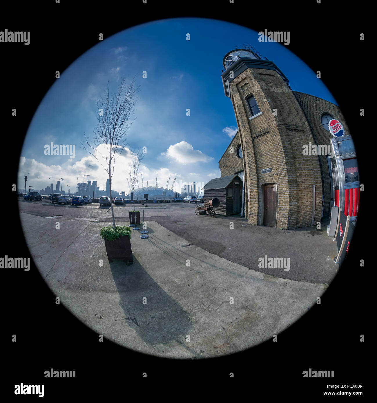 Trinity Buoy Wharf Lighthouse, London Stock Photo - Alamy