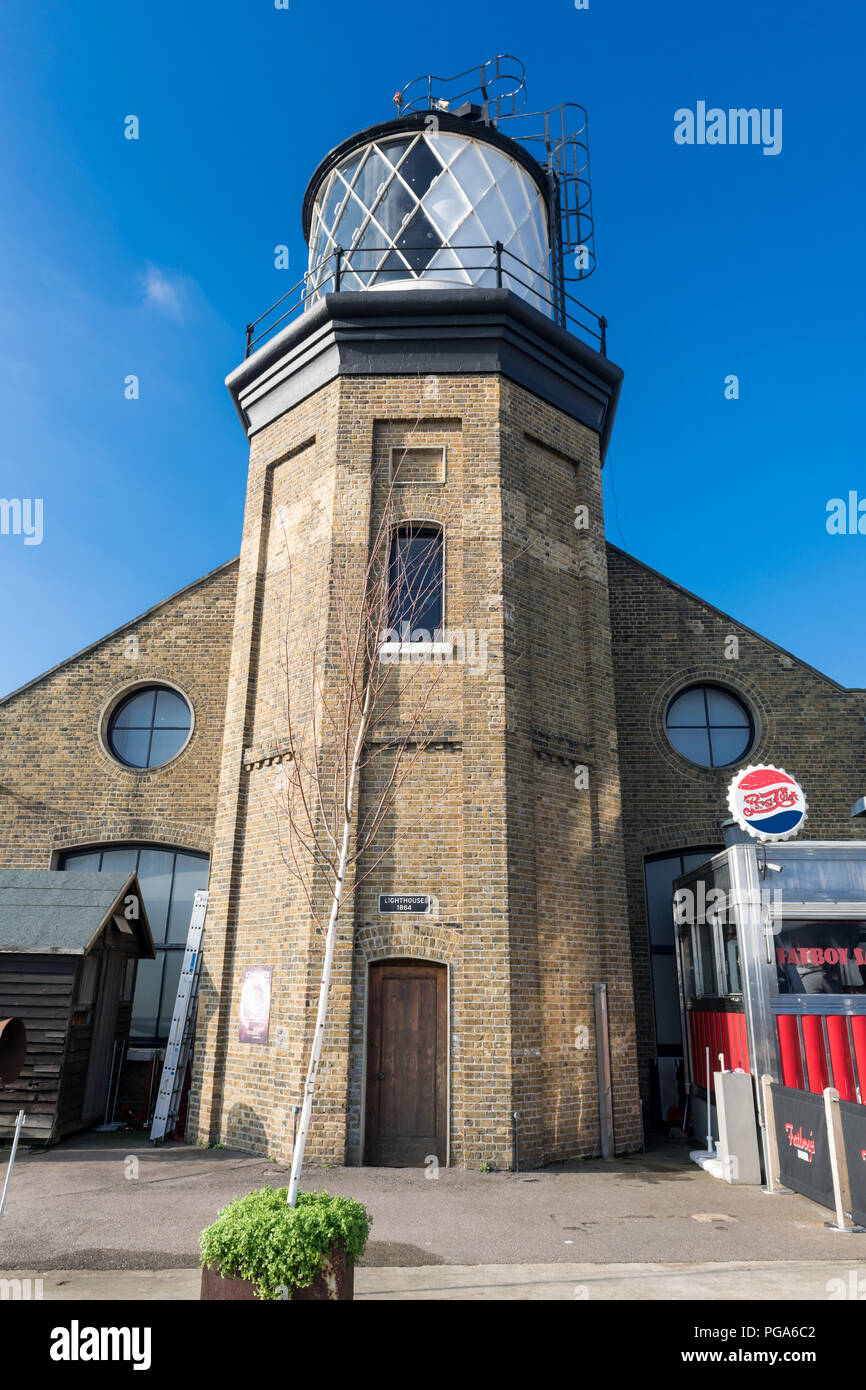 Trinity Buoy Wharf Lighthouse, London Stock Photo - Alamy