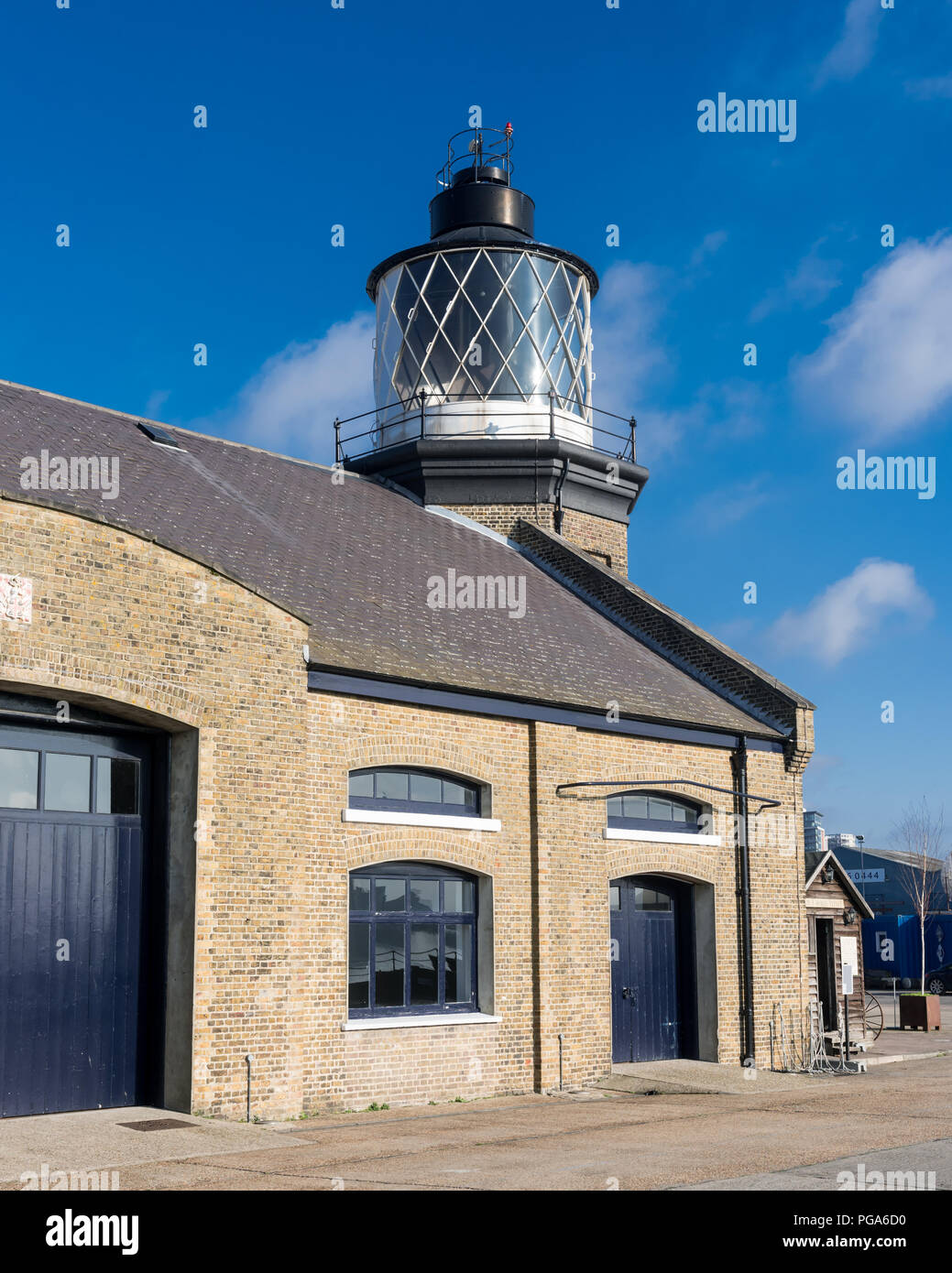 Trinity Buoy Wharf Lighthouse, London Stock Photo - Alamy