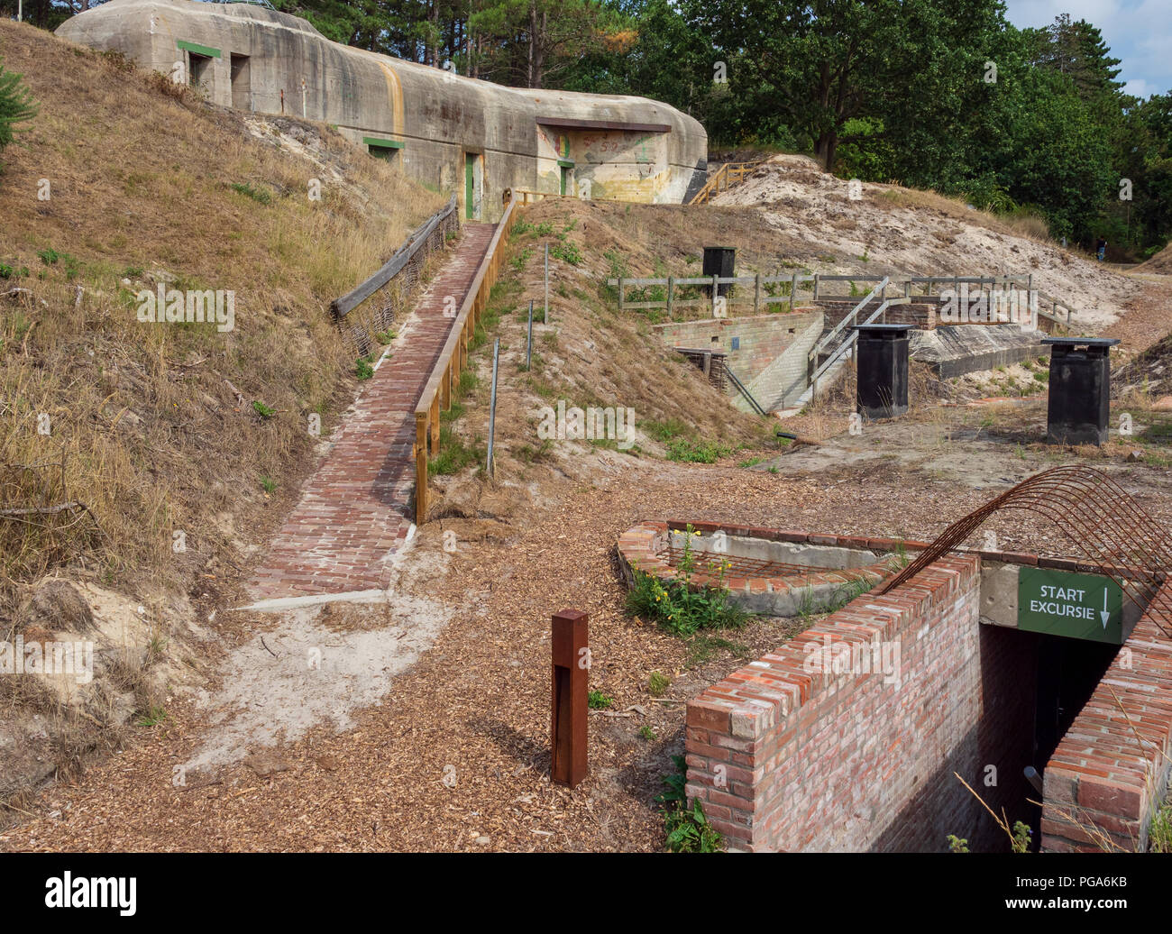 Remains of a german command and control bunker which was used to detect ...