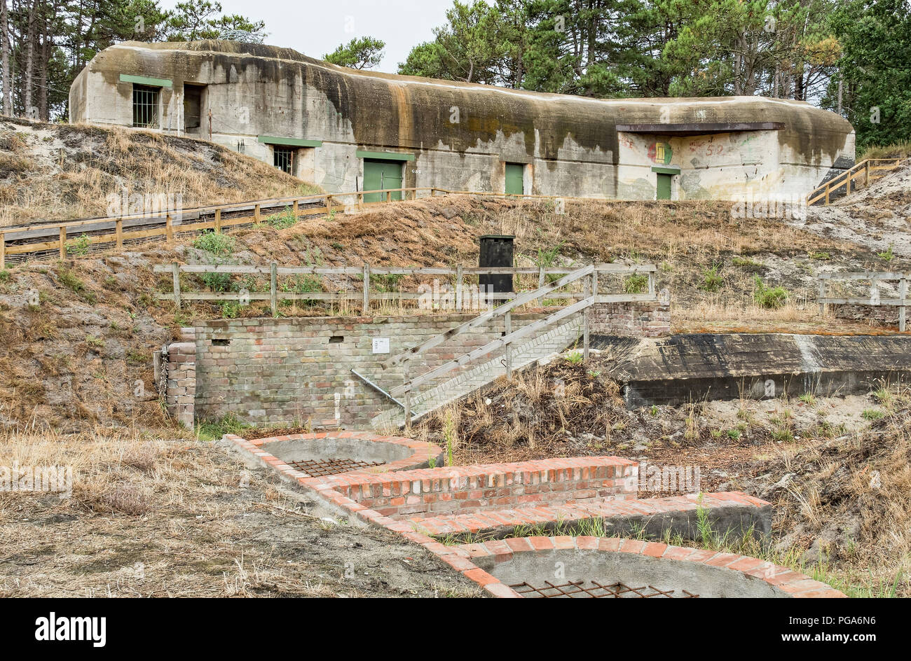 Remains of a german command and control bunker which was used to detect ...