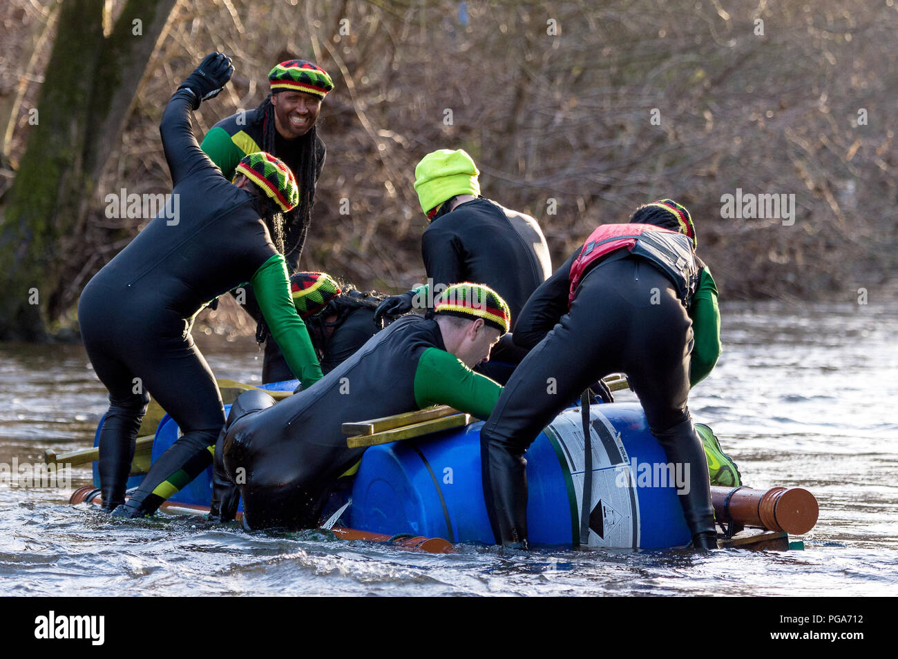 Participants In The Matlock Boxing Day Raft Race 2016 Matlock ...