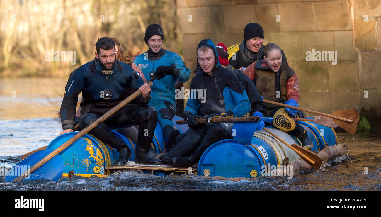 Participants In The Matlock Boxing Day Raft Race 2016 Matlock ...