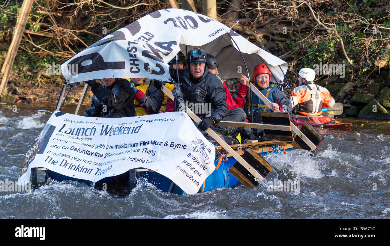 Participants In The Matlock Boxing Day Raft Race 2016 Matlock ...