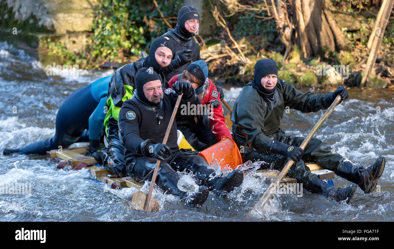 Participants In The Matlock Boxing Day Raft Race 2016 Matlock ...