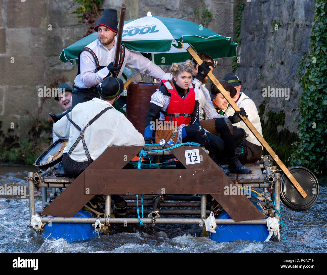 Participants In The Matlock Boxing Day Raft Race 2016 Matlock ...