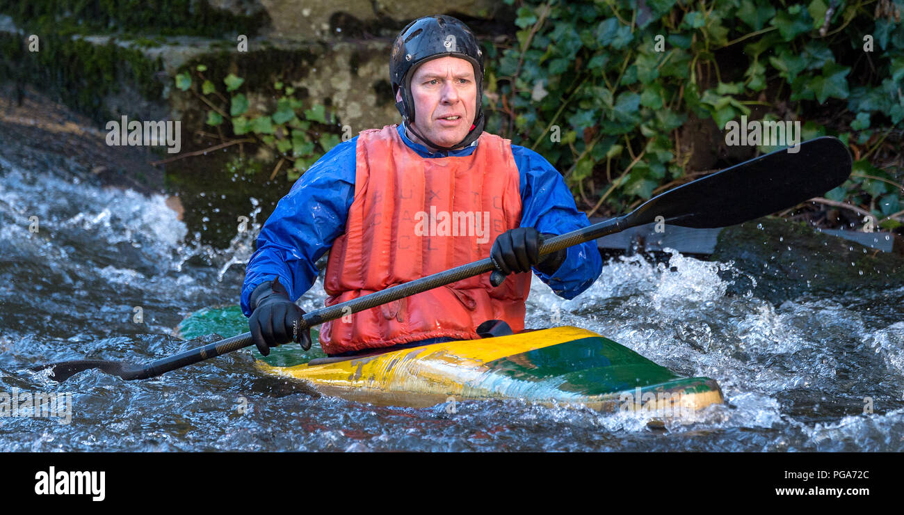 Participant In The Matlock Boxing Day Raft Race 2016 Matlock ...