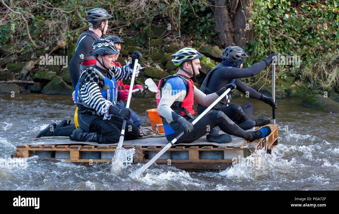 Participants In The Matlock Boxing Day Raft Race 2016 Matlock ...