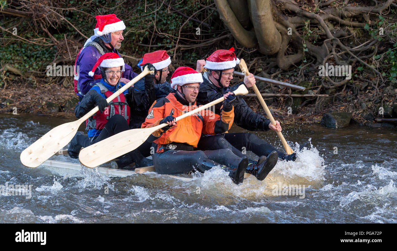 Participants In The Matlock Boxing Day Raft Race 2016 Matlock ...