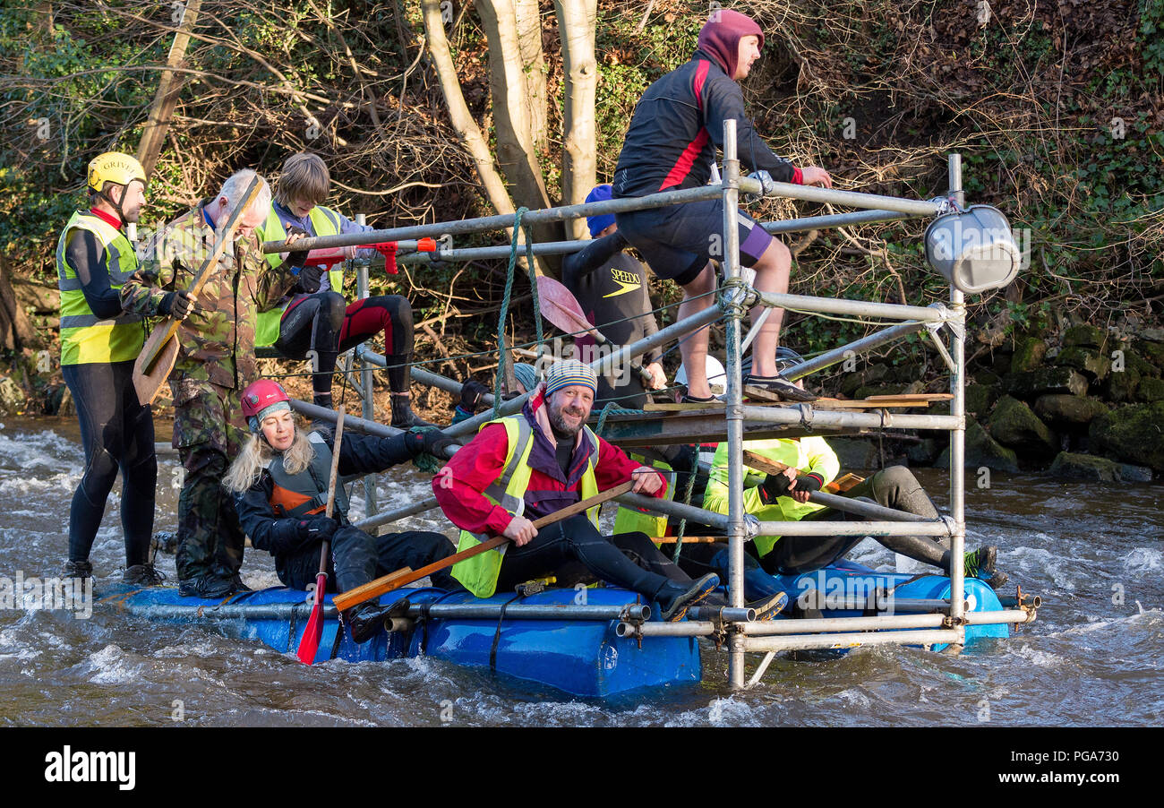 Participants In The Matlock Boxing Day Raft Race 2016 Matlock ...