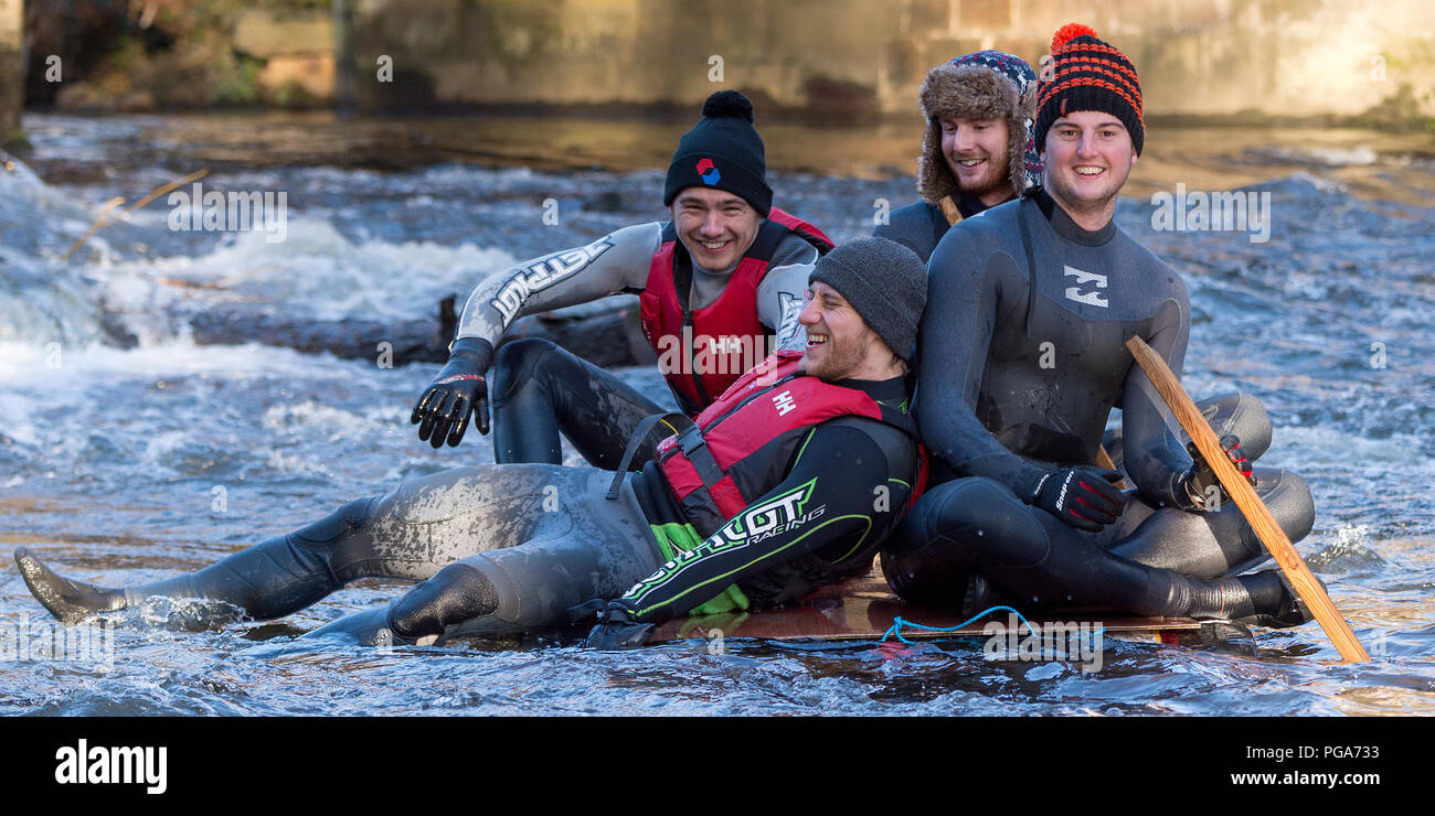 Participants In The Matlock Boxing Day Raft Race 2016 Matlock ...