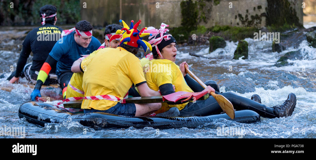 Participants In The Matlock Boxing Day Raft Race 2016 Matlock ...