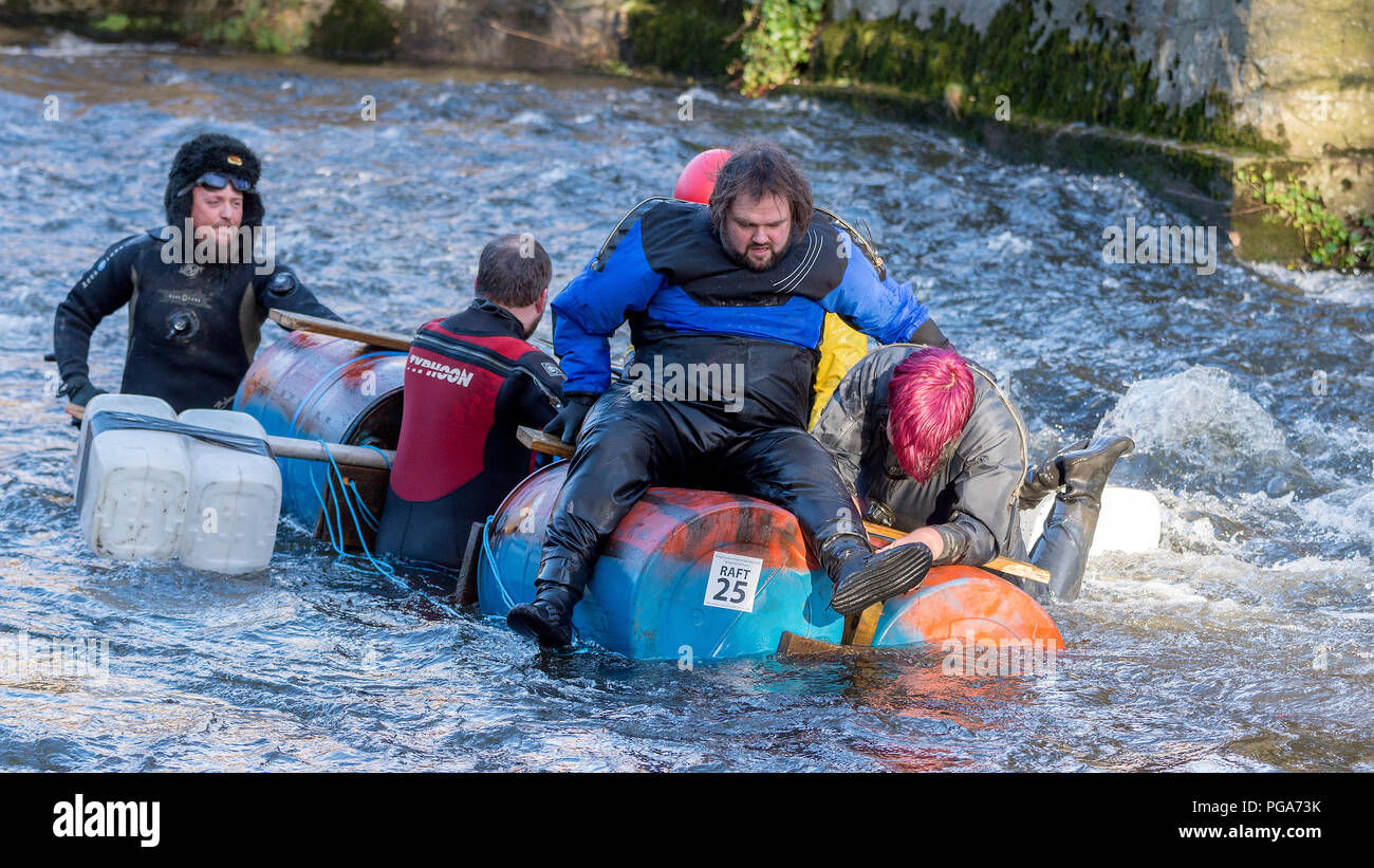 Participants In The Matlock Boxing Day Raft Race 2016 Matlock ...