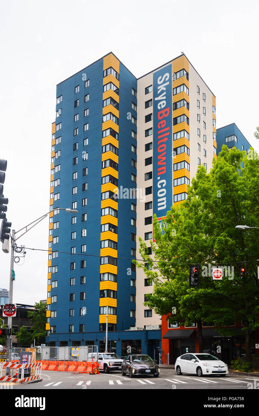 Rapid construction in Seattle, Washington; USA Stock Photo - Alamy