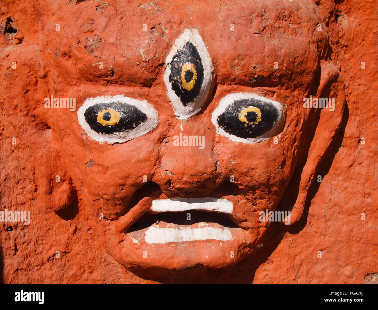 Pre-Buddhist deity shrine in Nubra valley, Ladakh DIGITAL CAMERA Stock ...