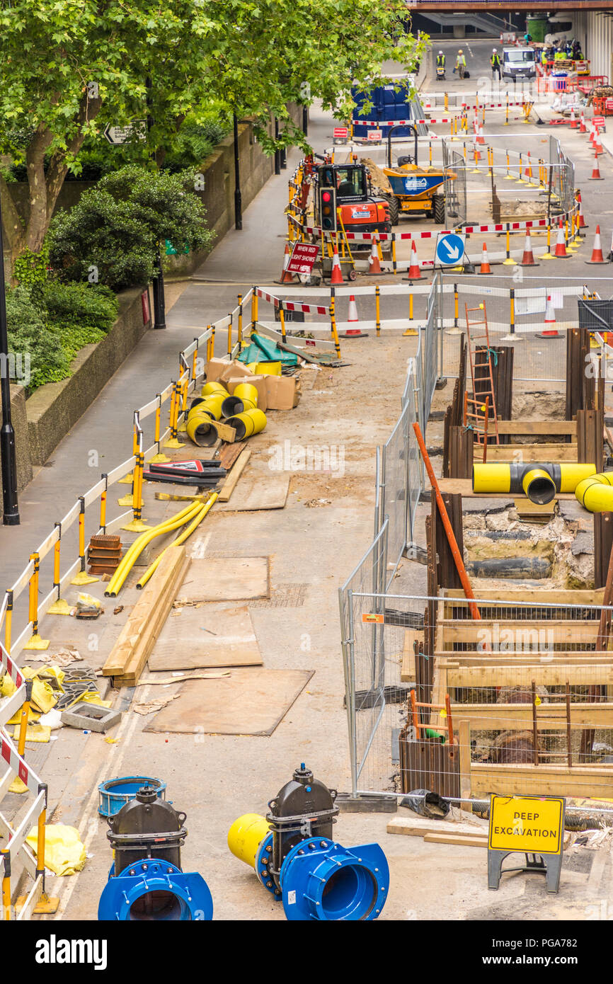 A typical view in the barbican area in london Stock Photo - Alamy