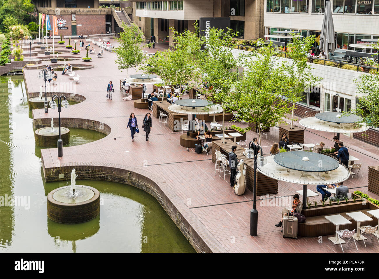 A typical view in the barbican area in london Stock Photo - Alamy
