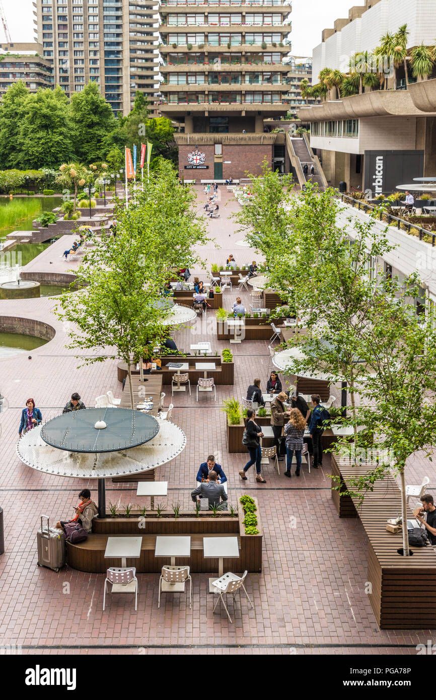 A typical view in the barbican area in london Stock Photo - Alamy