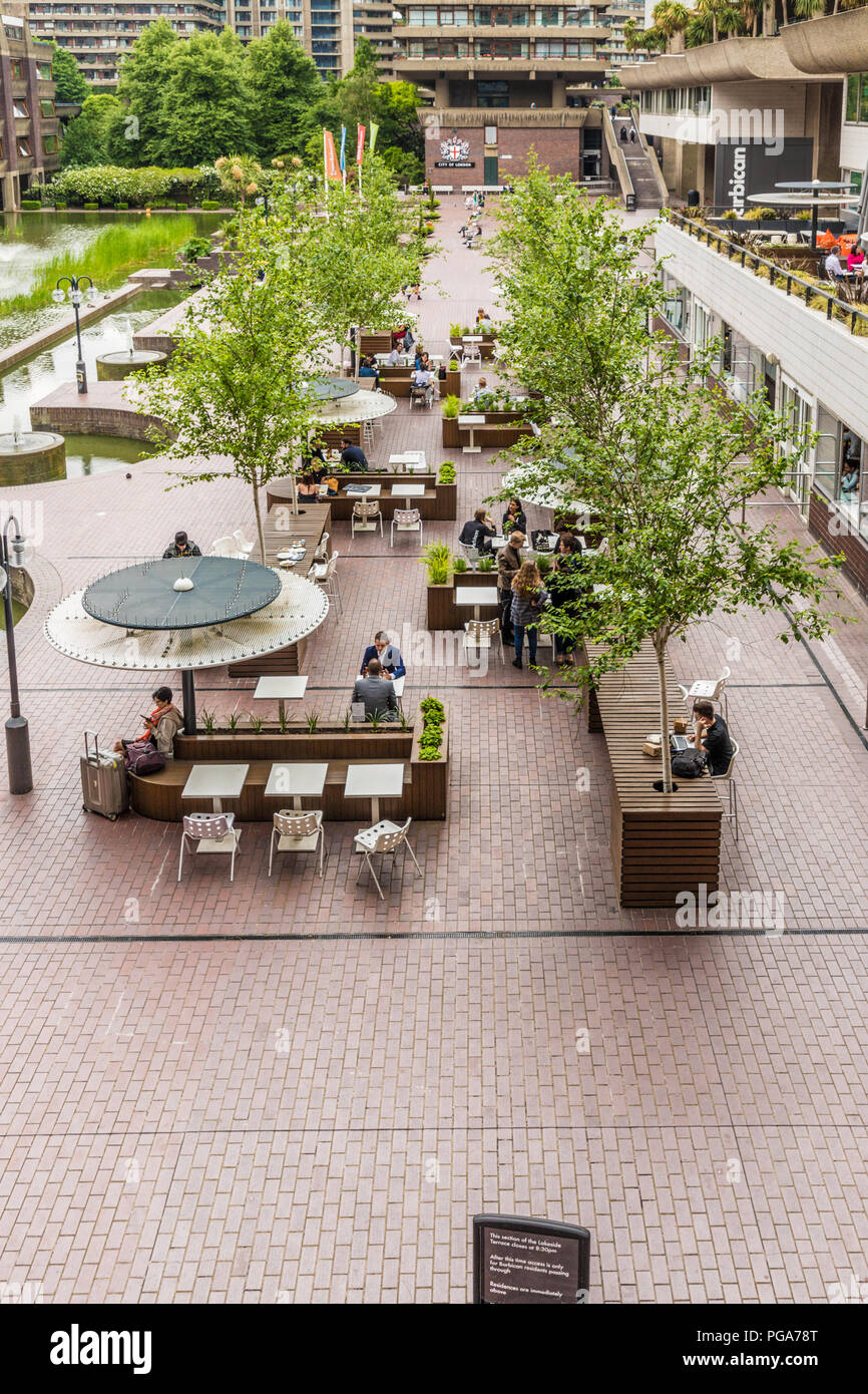 A typical view in the barbican area in london Stock Photo - Alamy