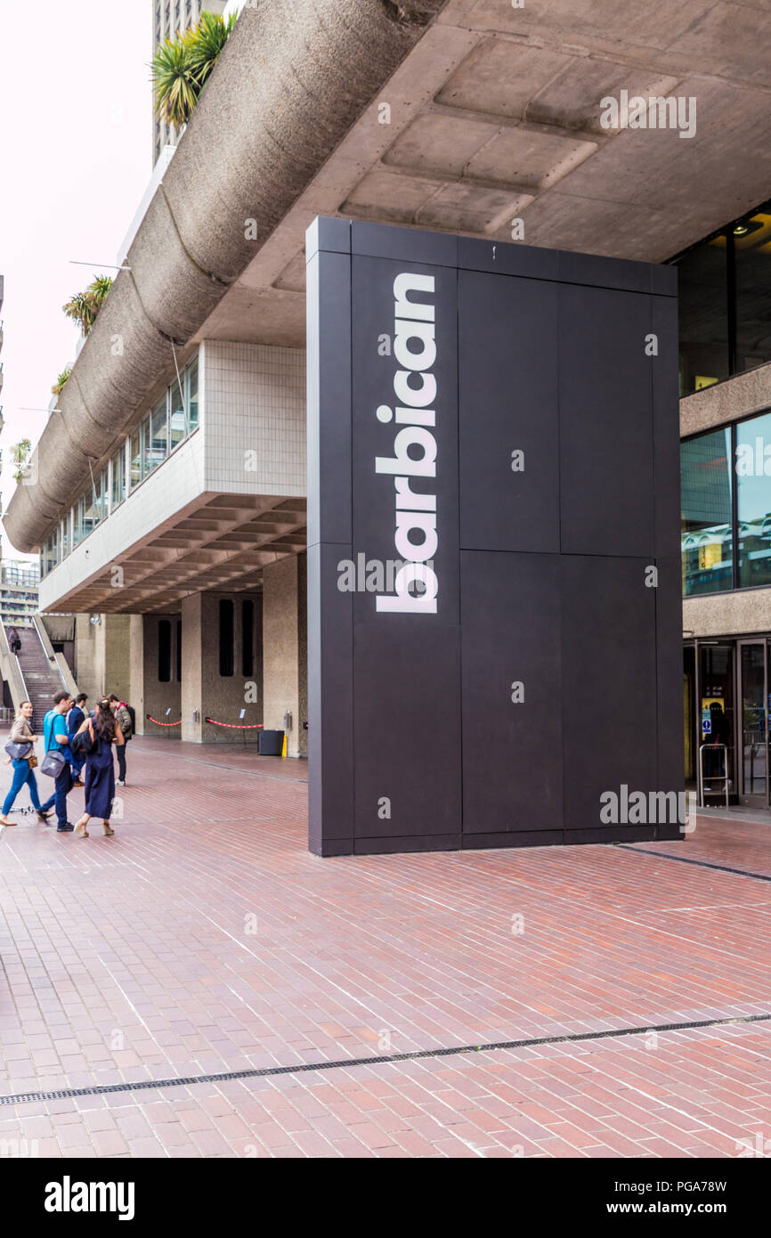 A typical view in the barbican area in london Stock Photo - Alamy