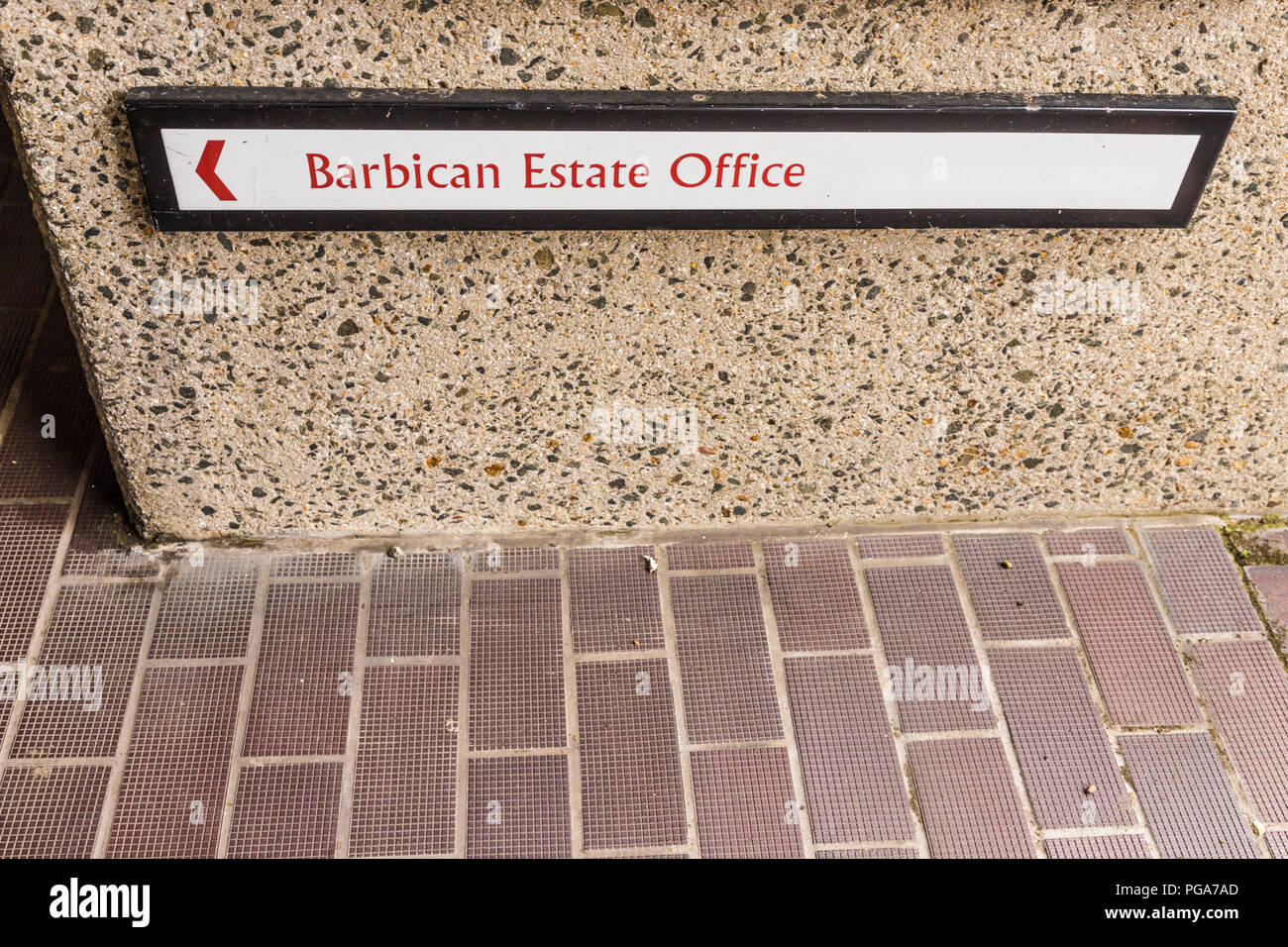 Barbican station sign hi-res stock photography and images - Alamy