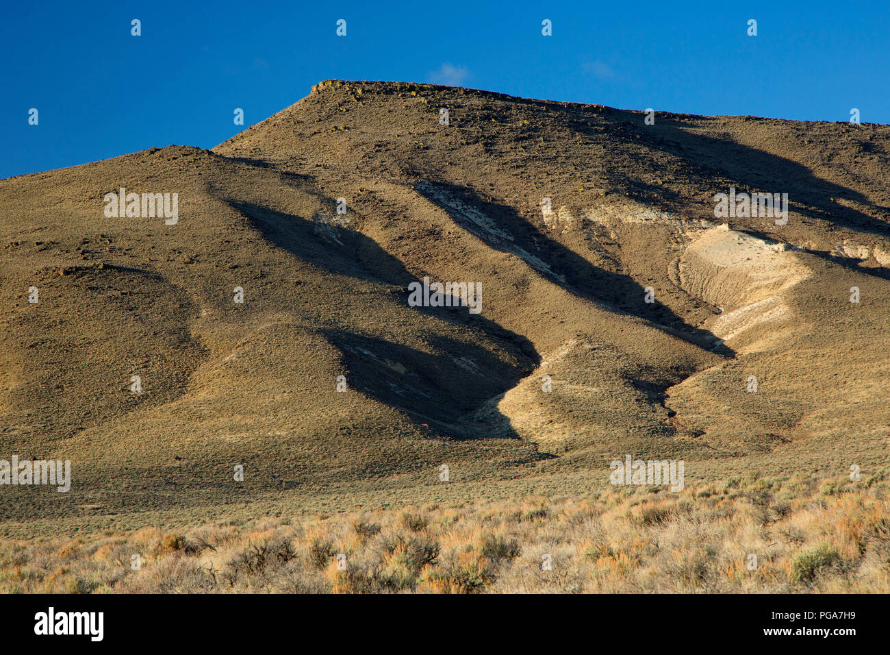 Flat Top Butte, Sheldon National Wildlife Refuge, Nevada Stock Photo ...