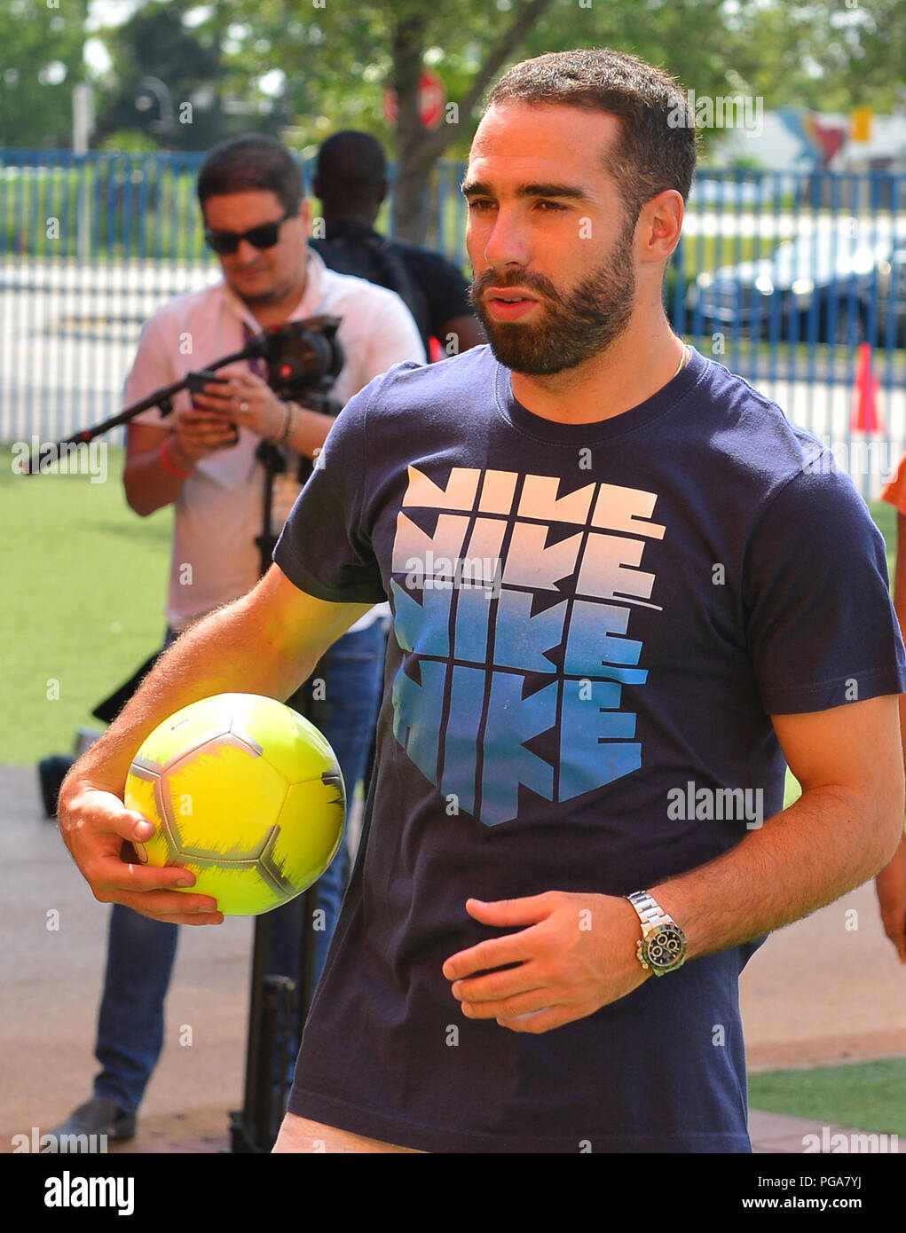 Soccer superstar 'Real Madrid's' Dani Carvajal visit summer camp ...