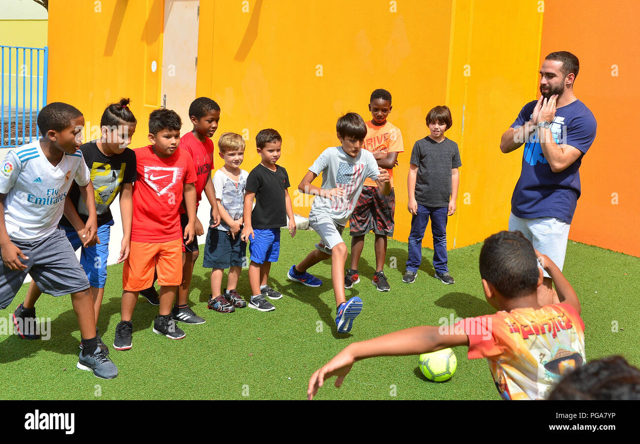 Soccer superstar 'Real Madrid's' Dani Carvajal visit summer camp ...