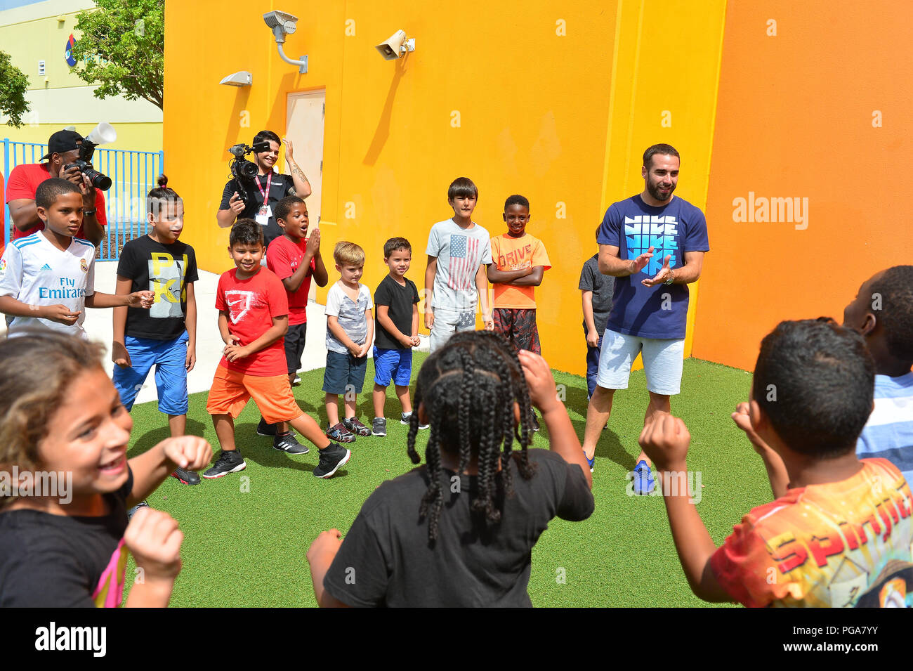 Soccer superstar 'Real Madrid's' Dani Carvajal visit summer camp ...