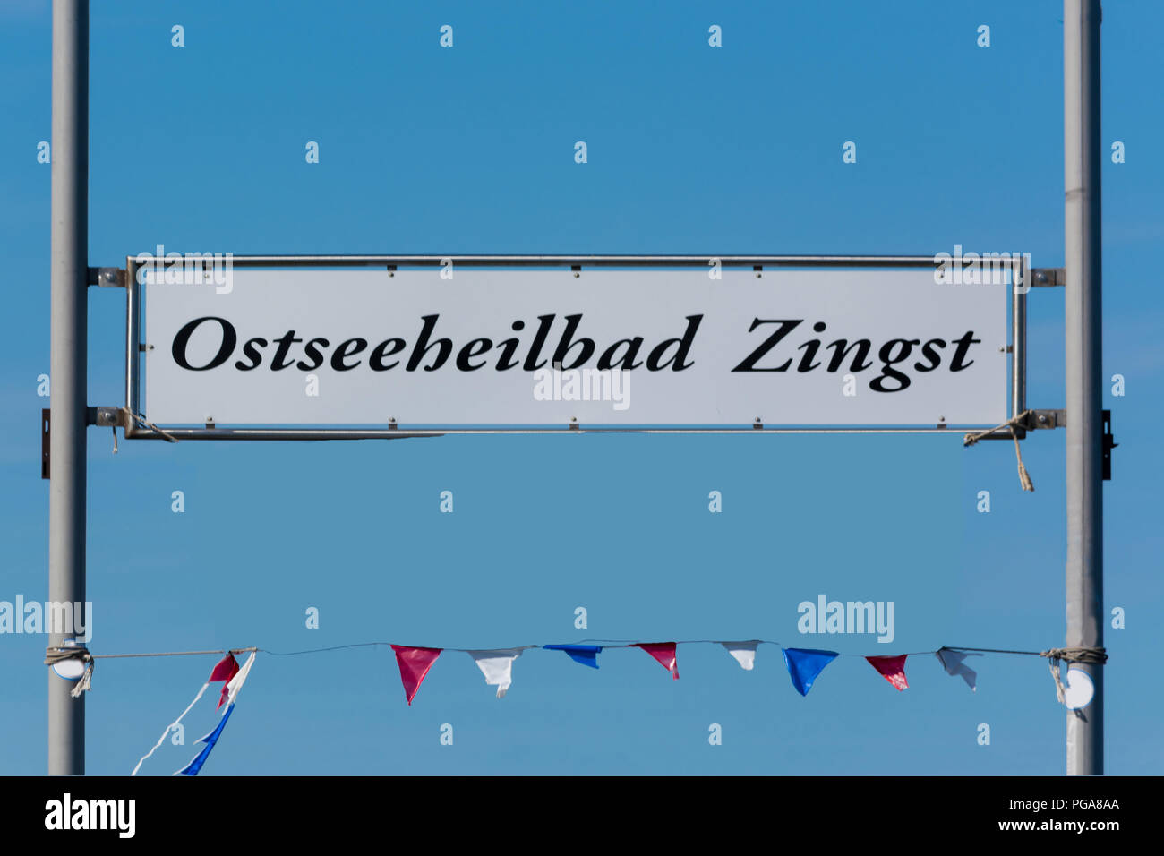 Wooden pier in the Baltic Sea. Darss Peninsula Fischland-Darss-Zingst ...