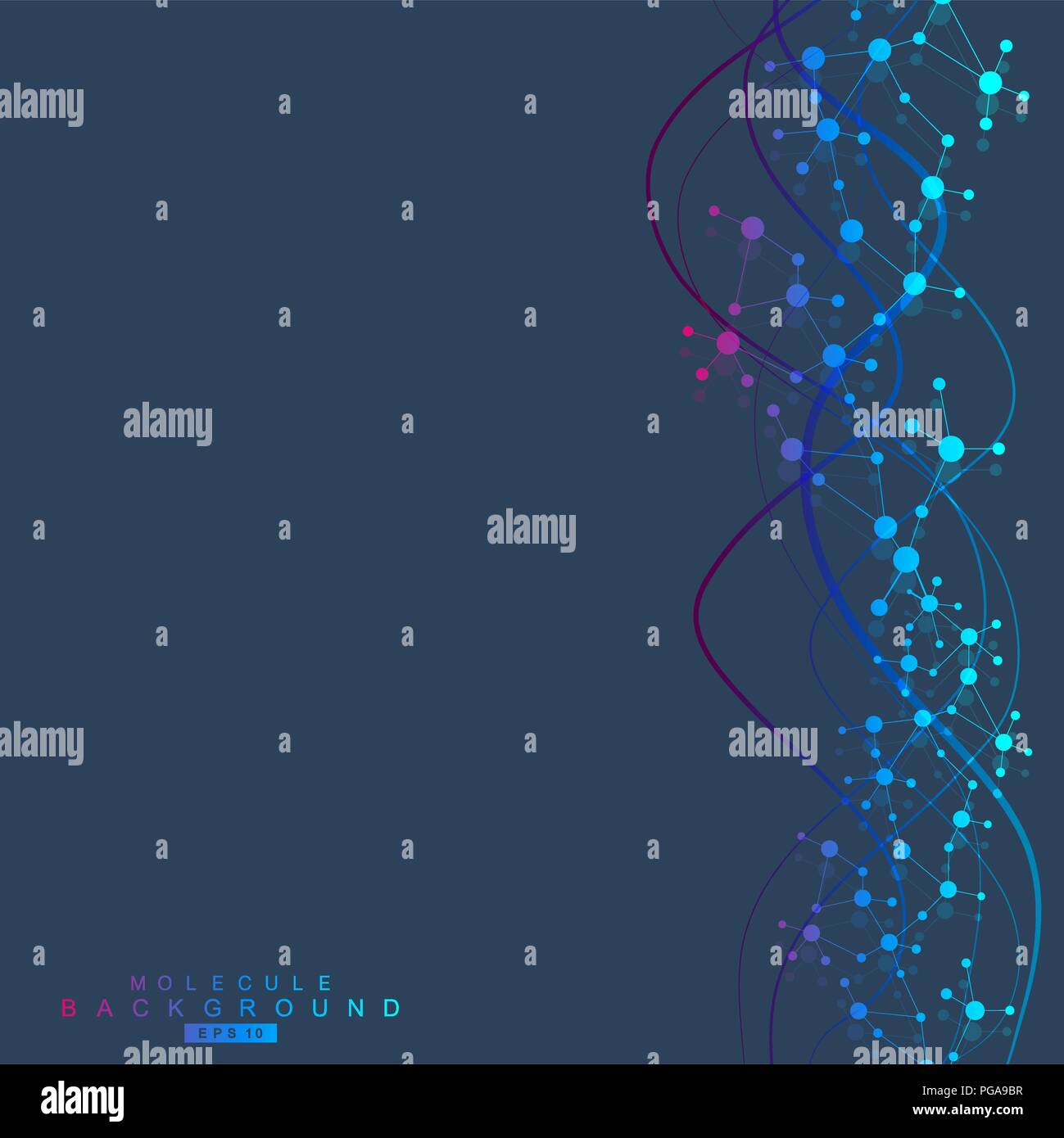 Science Network Pattern Connecting Lines And Dots Global Network