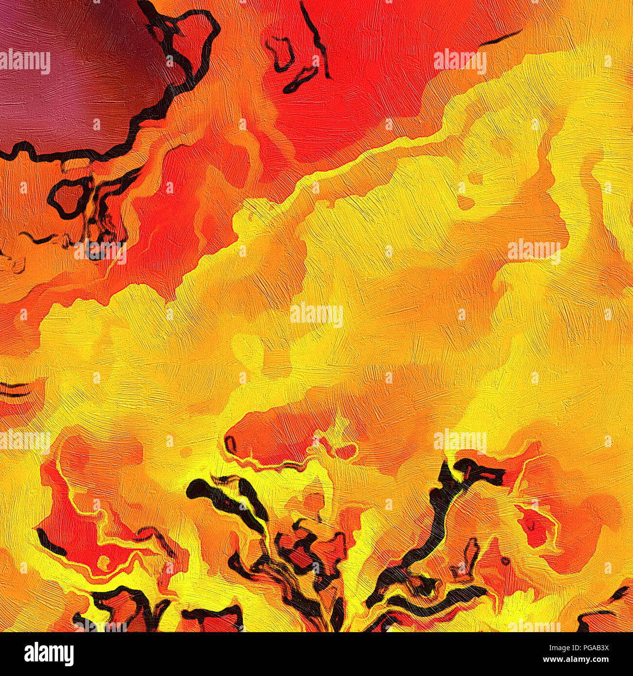 Abstract painting, Wall art, Canvas print, Oil paint, Modern drawing ...