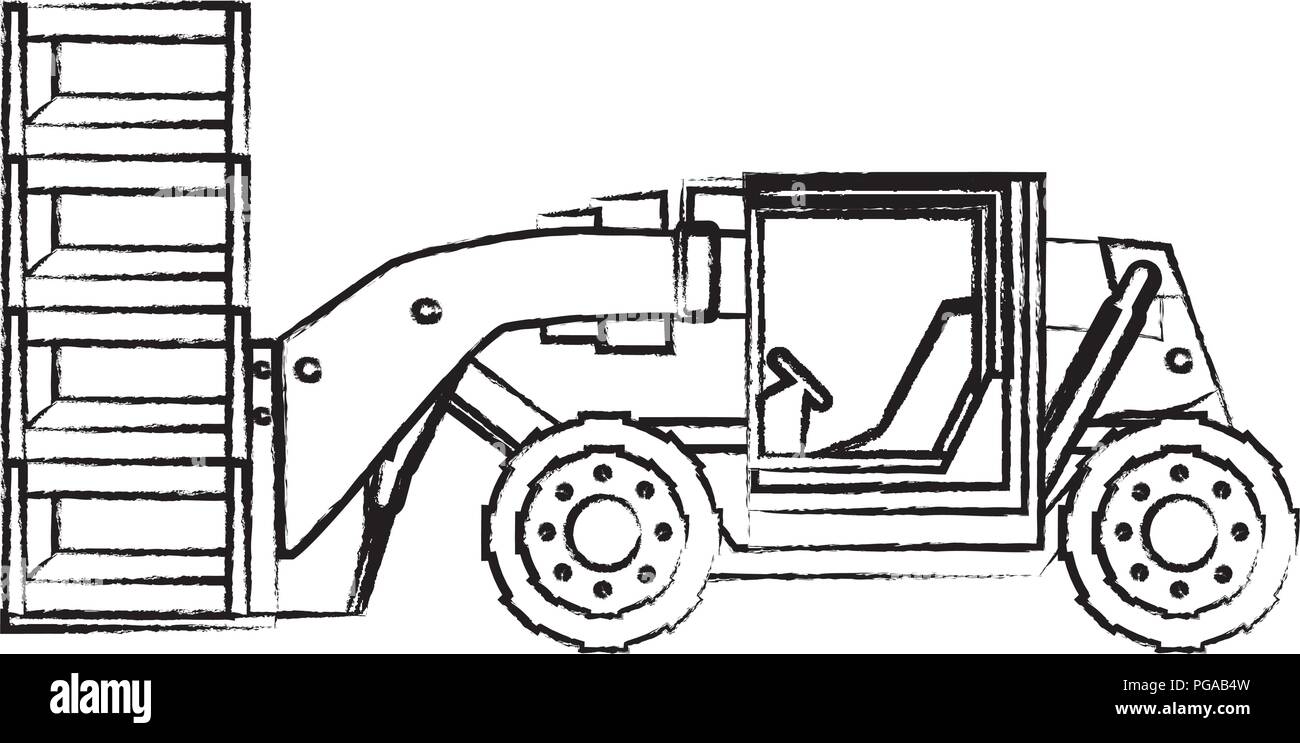 construction truck icon over white background, vector illustration ...
