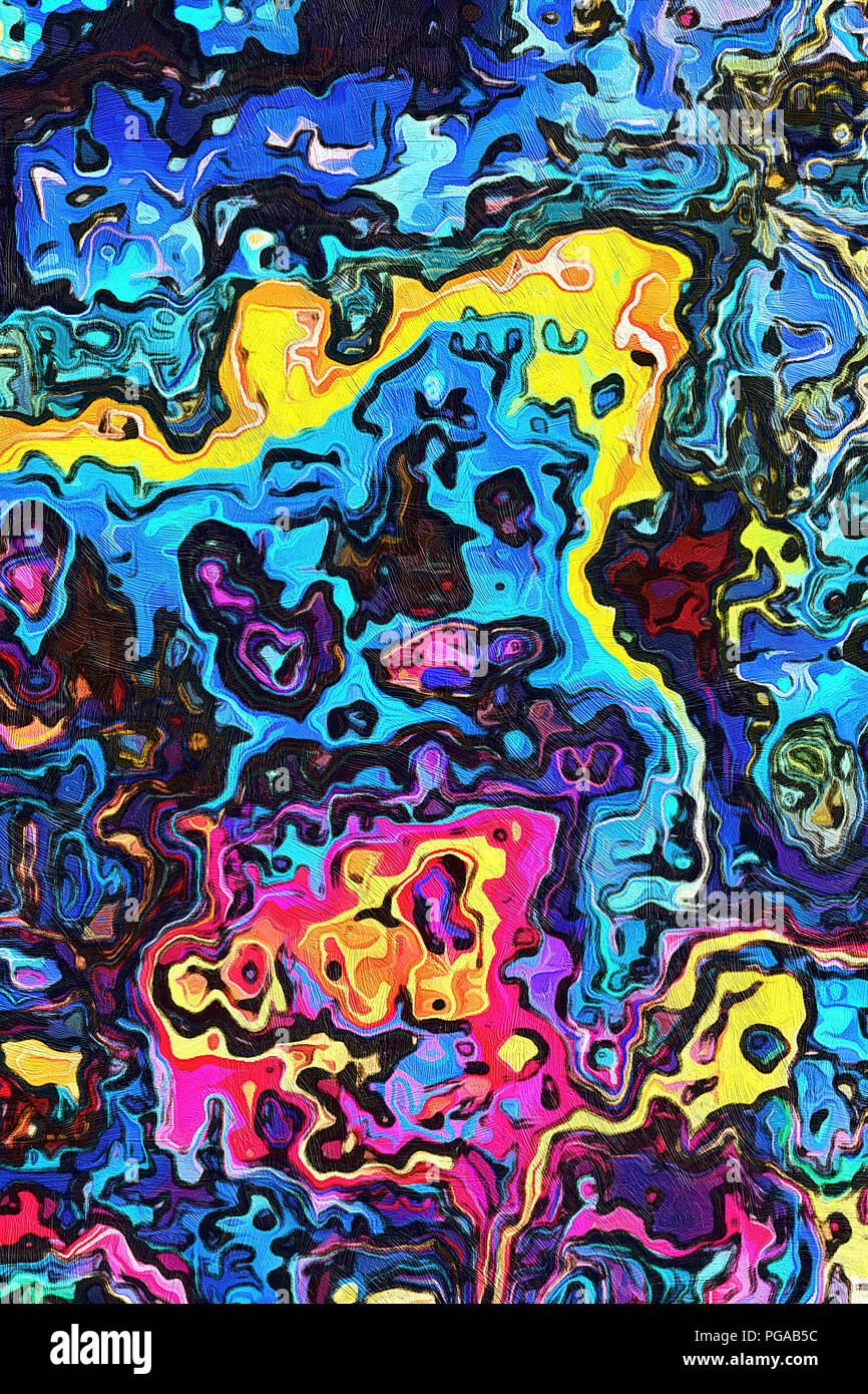 Abstract painting, Wall art, Canvas print, Oil paint, Modern drawing ...