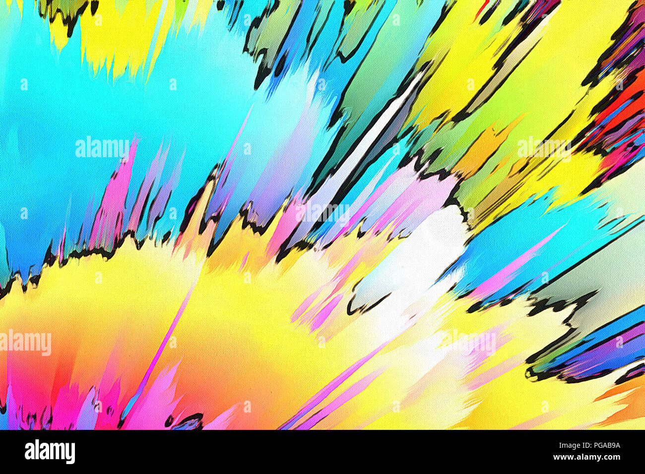 Abstract painting, Wall art, Canvas print, Oil paint, Modern drawing ...