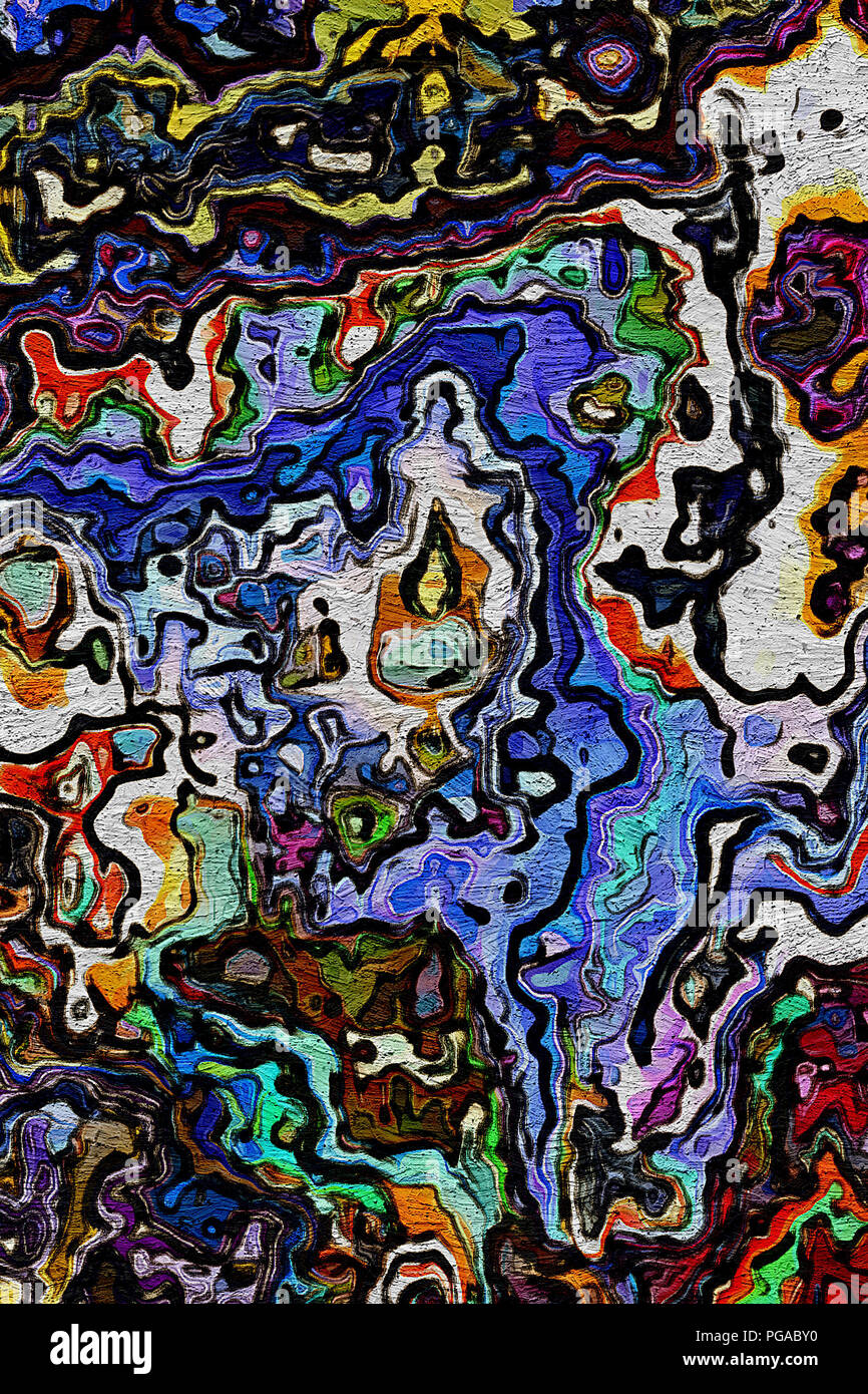 Abstract painting, Wall art, Canvas print, Oil paint, Modern drawing ...