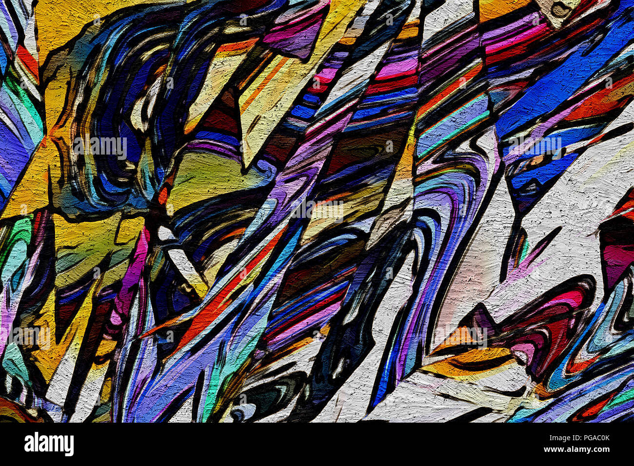 Abstract painting, Wall art, Canvas print, Oil paint, Modern drawing ...