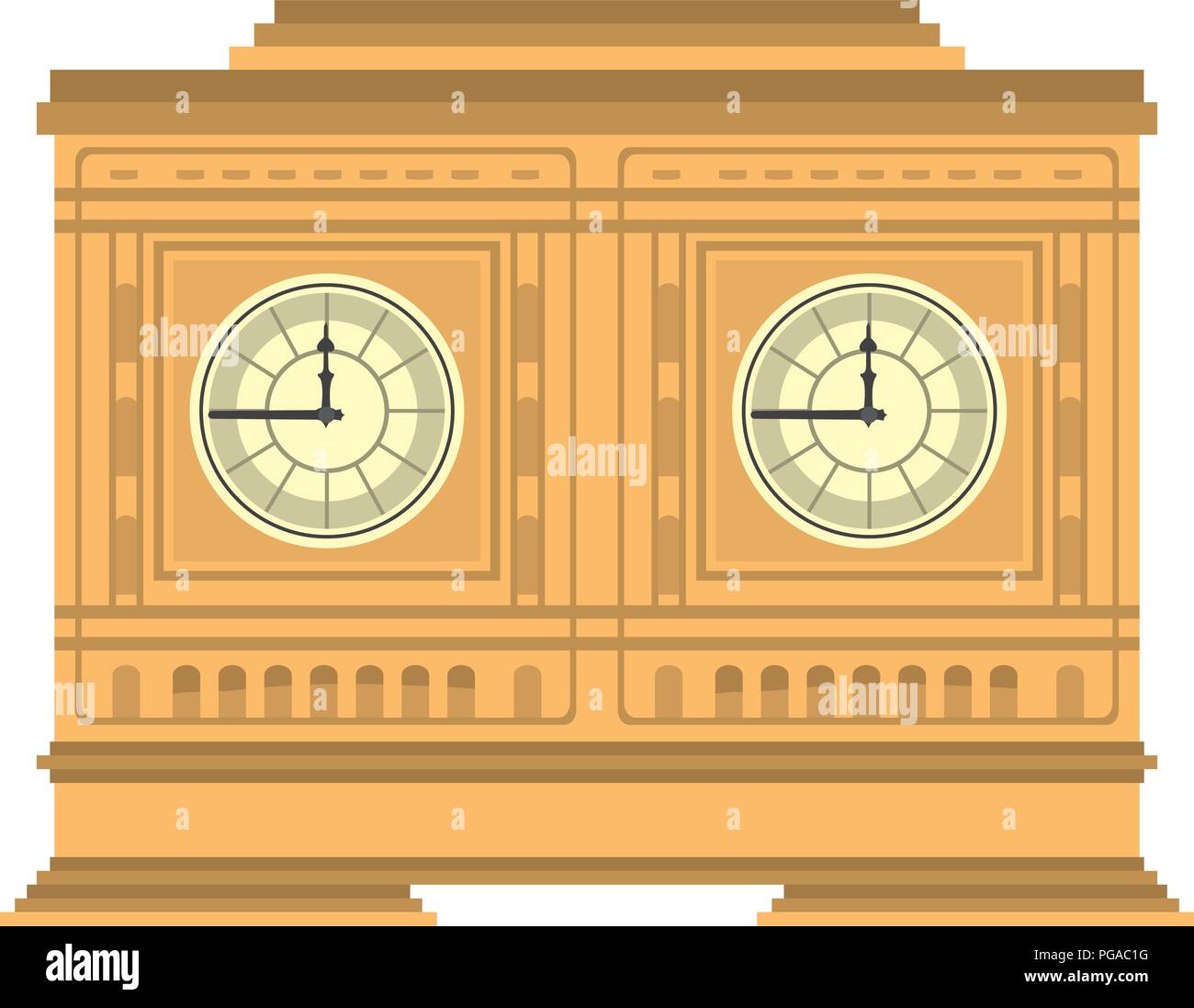 medieval clock object structure design Stock Vector Image & Art - Alamy