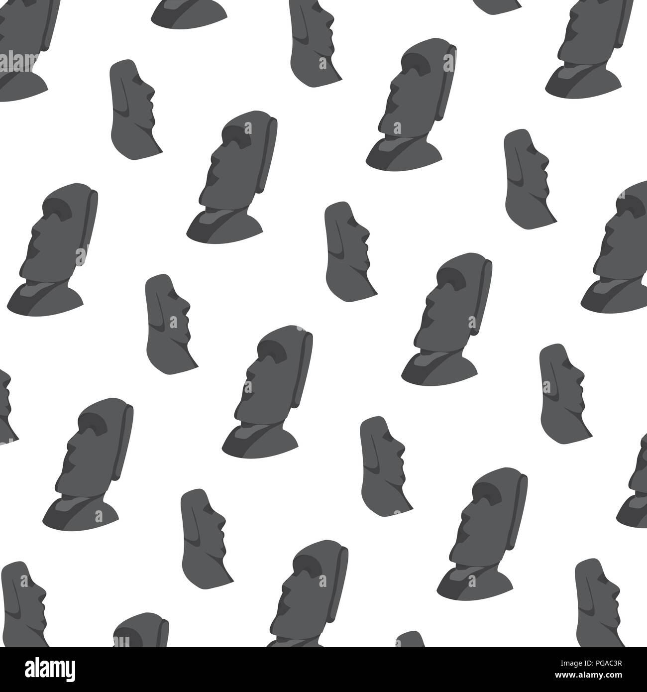 Moai statue from easter island Stock Vector Images - Alamy