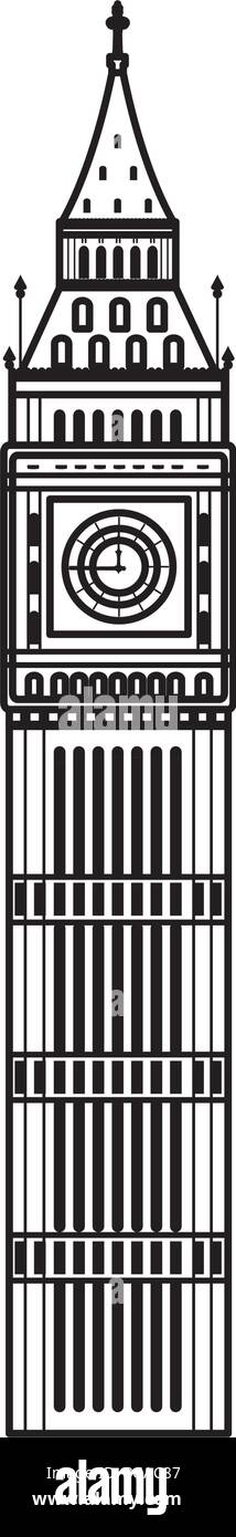line big ben tower history architecture Stock Vector Image & Art - Alamy