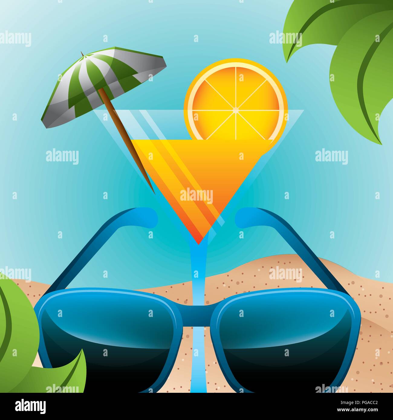 summer time concept Stock Vector Image & Art - Alamy