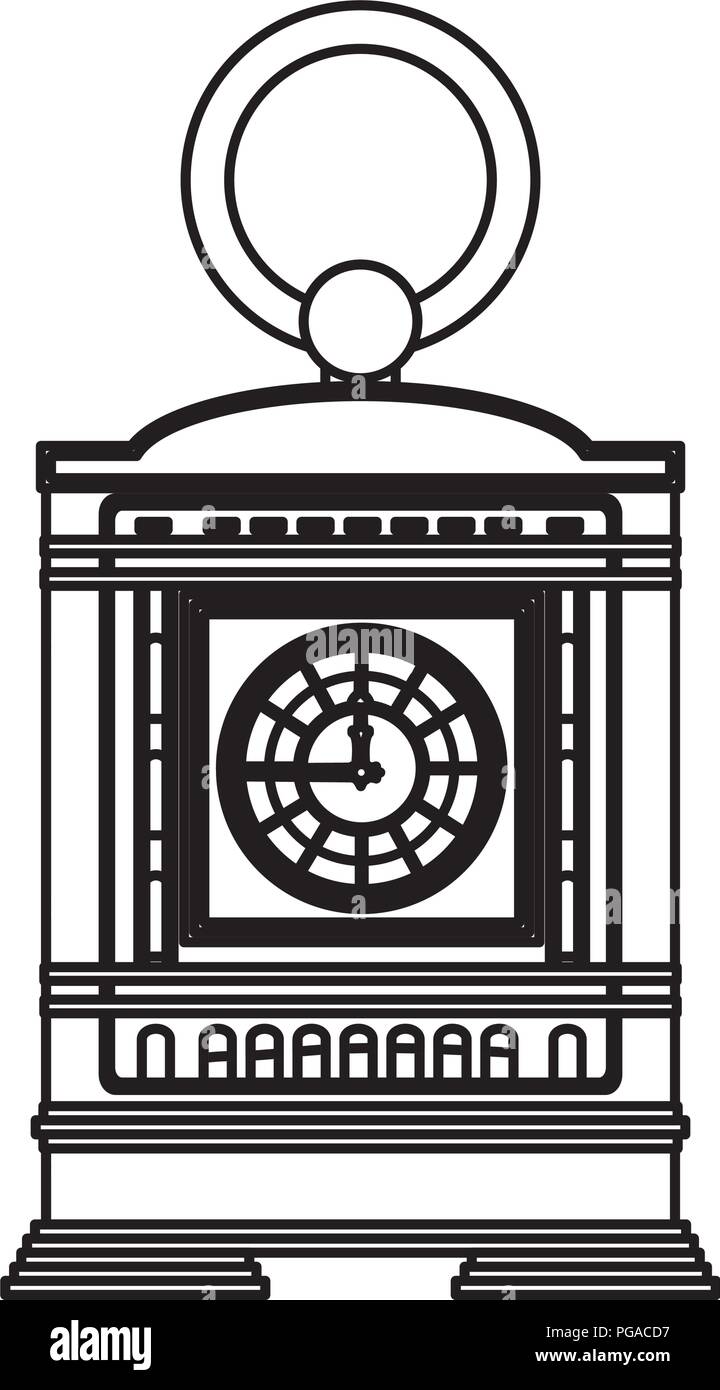 line mantel clock manual structure design Stock Vector Image & Art - Alamy