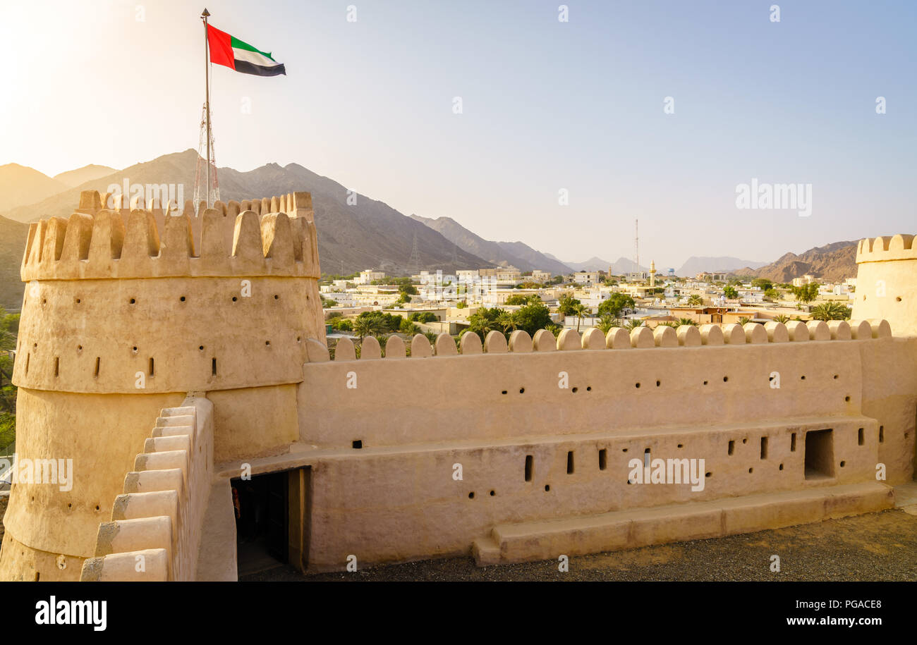 Al-Bithnah Fort in the emirate of Fujairah, UAE Stock Photo - Alamy