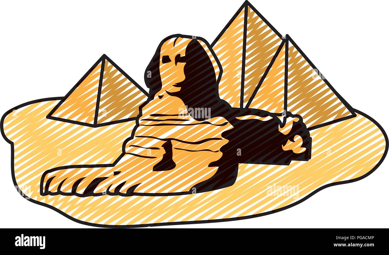 Illustration Of Pyramids At Giza Stock Photos & Illustration Of ...