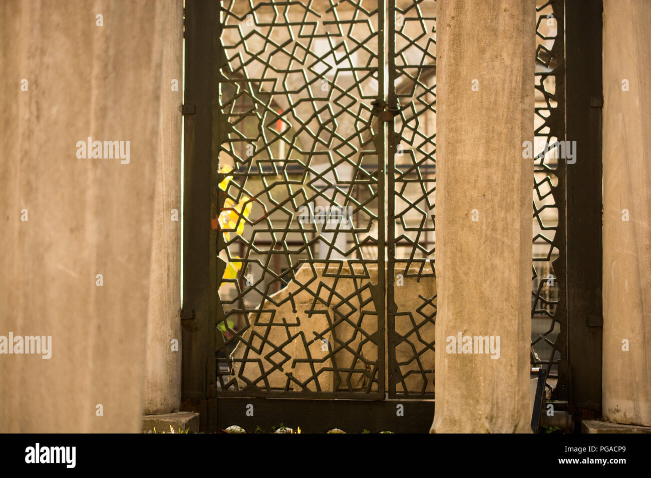 Old window Architecture from the Ottoman times In Istanbul Stock Photo ...
