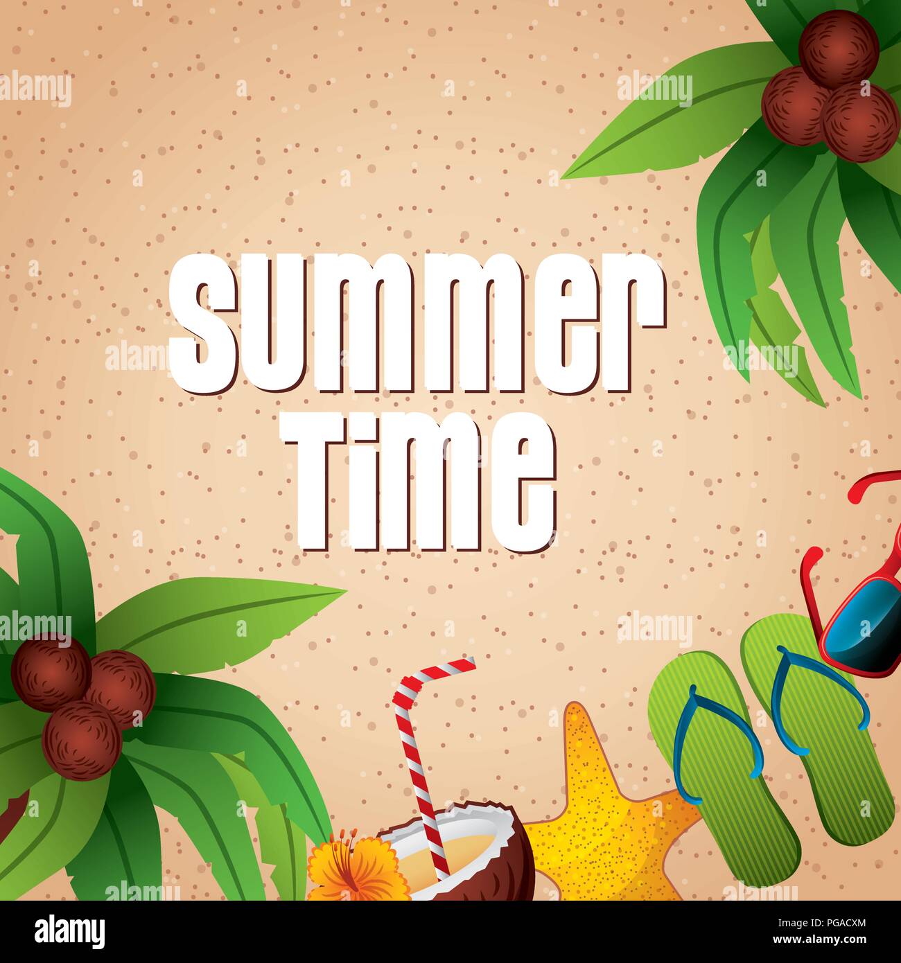 summer time concept Stock Vector Image & Art - Alamy