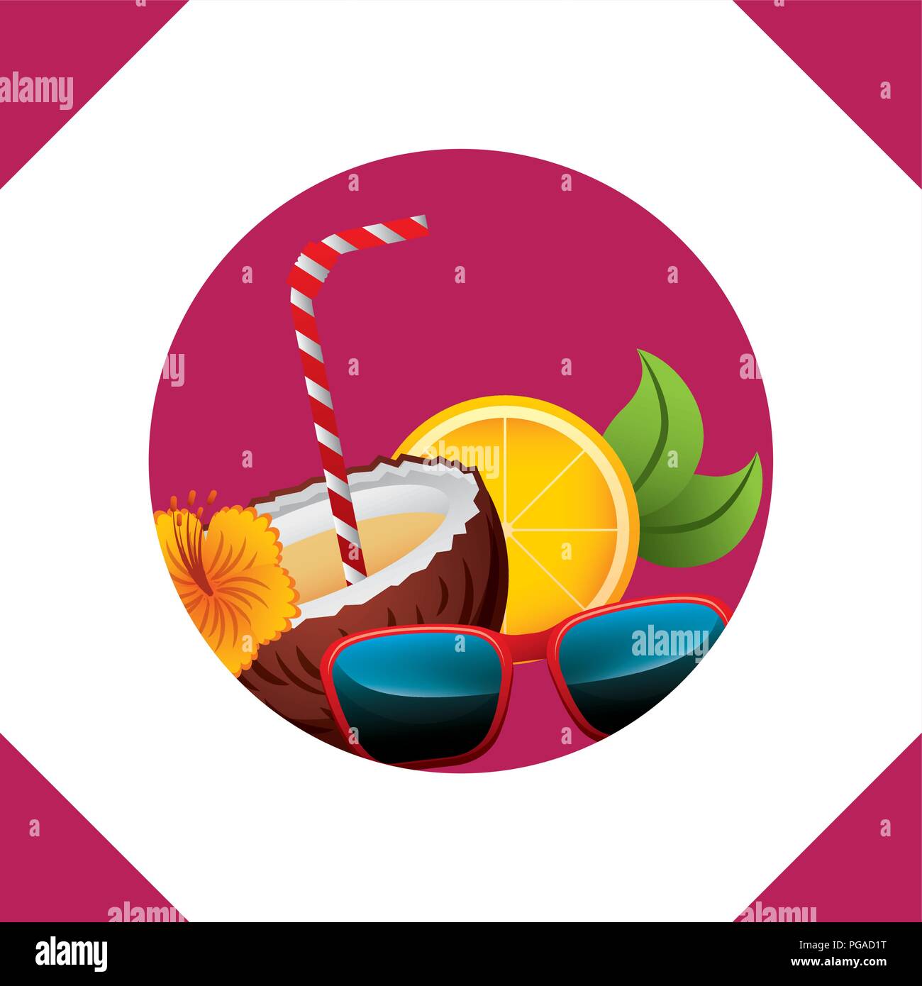 summer time concept Stock Vector Image & Art - Alamy